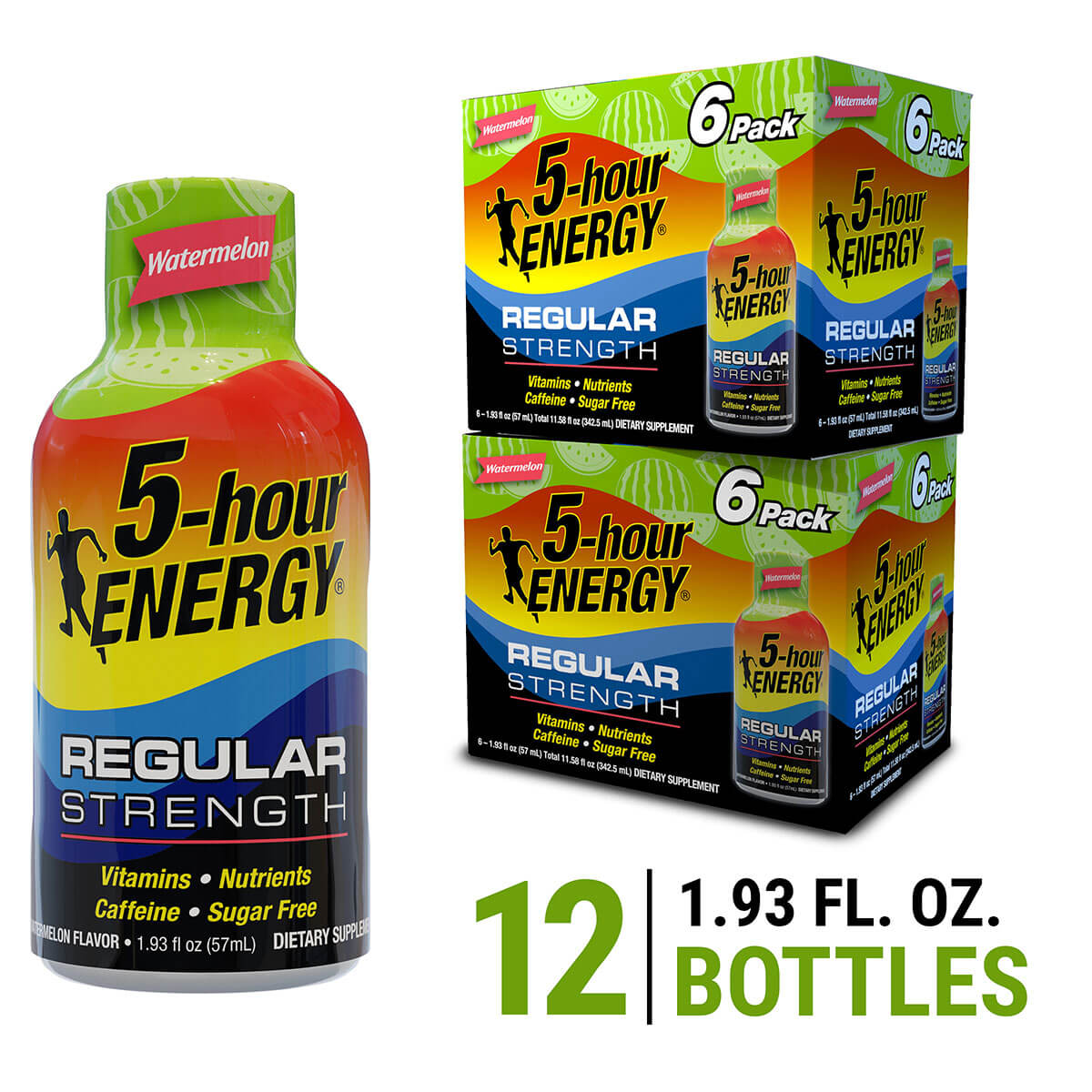Watermelon Flavor Regular Strength 5-hour ENERGY Shots – Employee Store